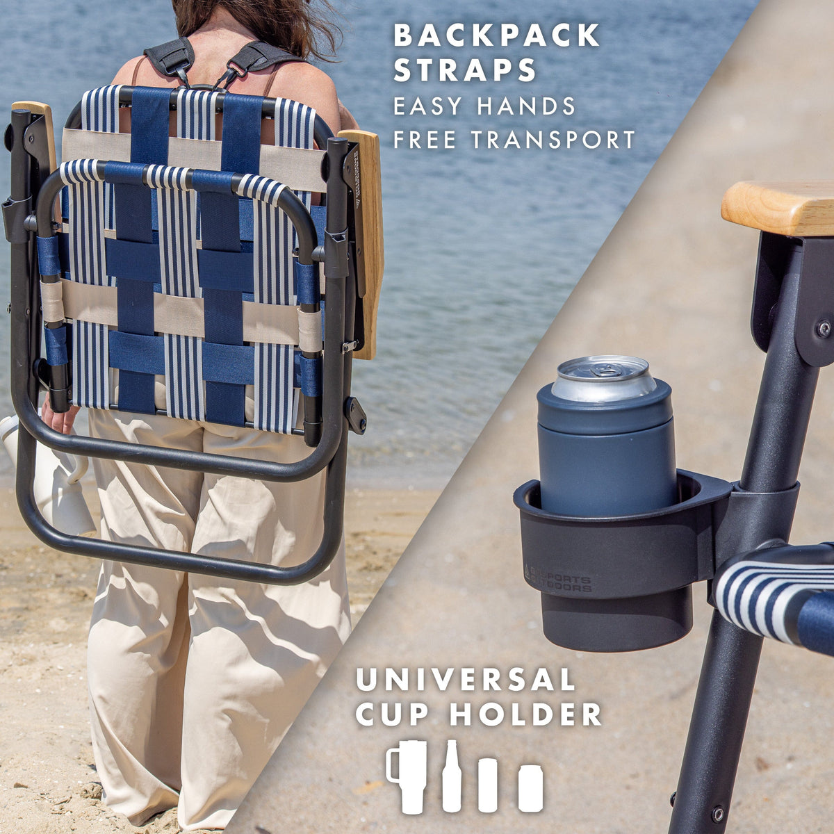 GoSports Outdoors WOVN Premium Beach & Camping Chair - LIDO ...