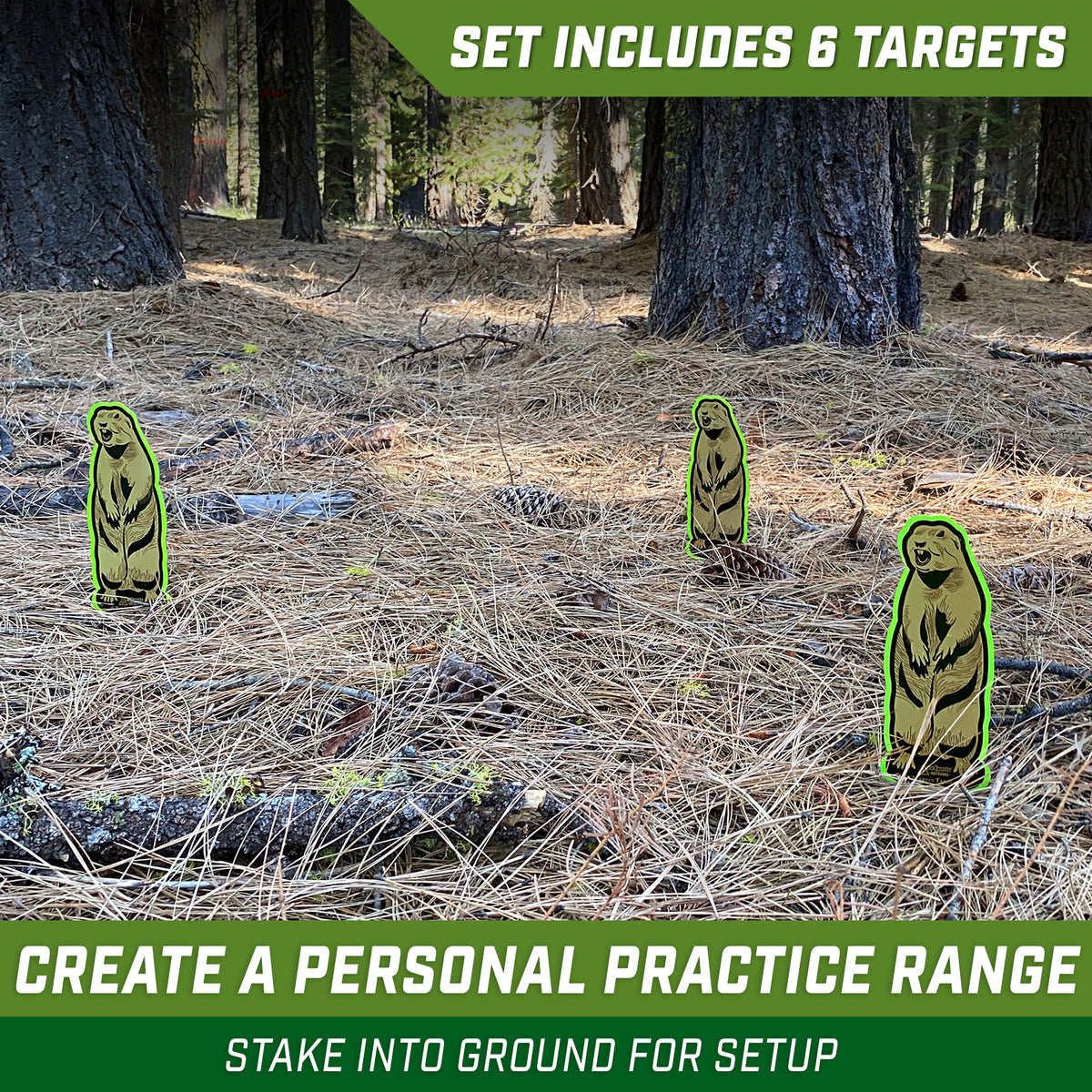 GoSports Outdoors Gopher Terrain Targets | Reactive Shooting Range Tar ...