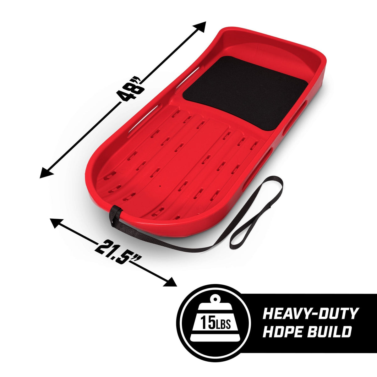 GoSports 2 Person Premium Snow Sled - Red – GoSportsOutdoors.com
